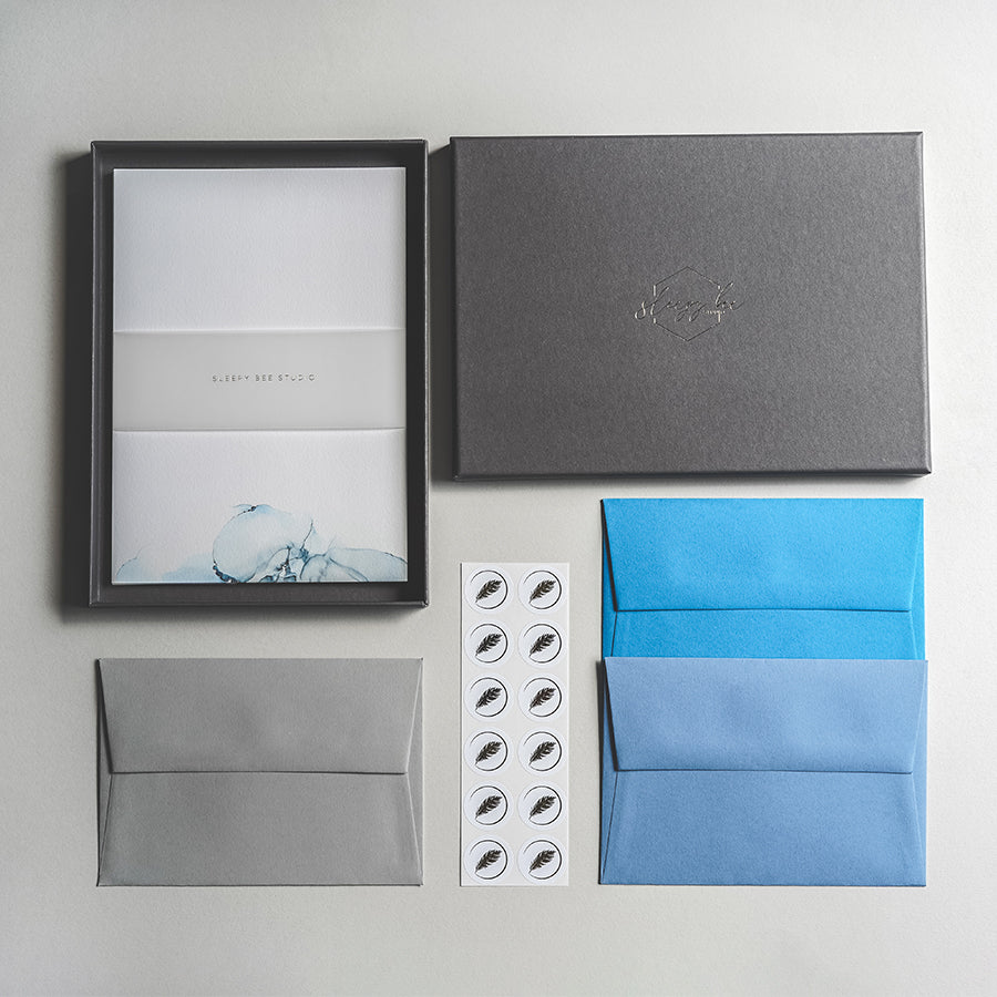Ethereal Luxury Writing Paper & Envelope Set – Sleepy Bee Studio